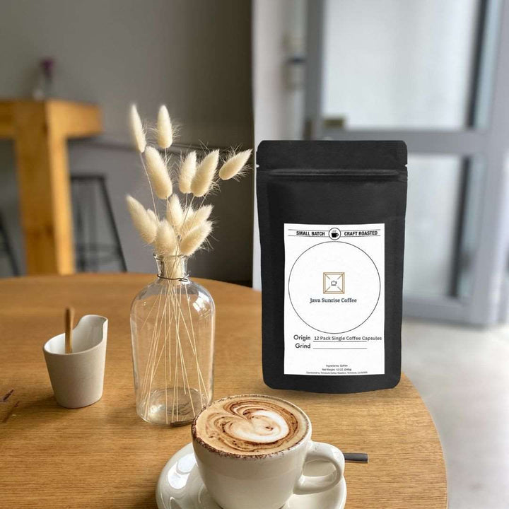 12 Pack Single Serve Coffee Capsules - Java Sunrise Coffee